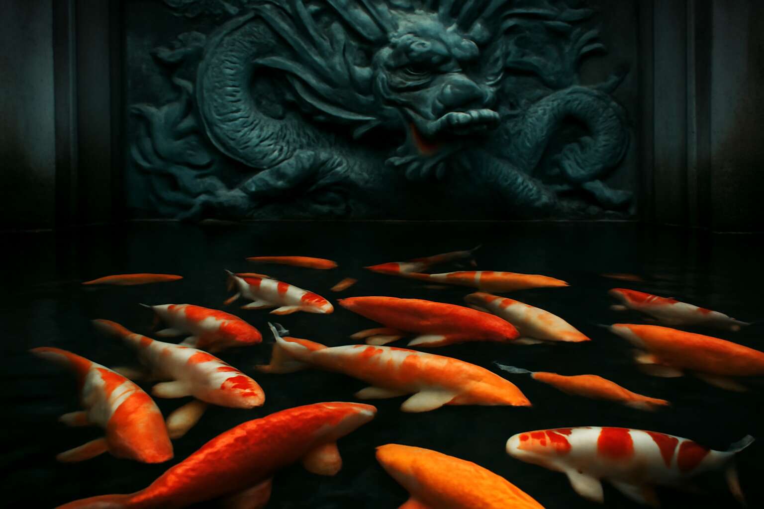 Koi Fish and Dragon: A Mythical Tale of Power, Grace, and ...