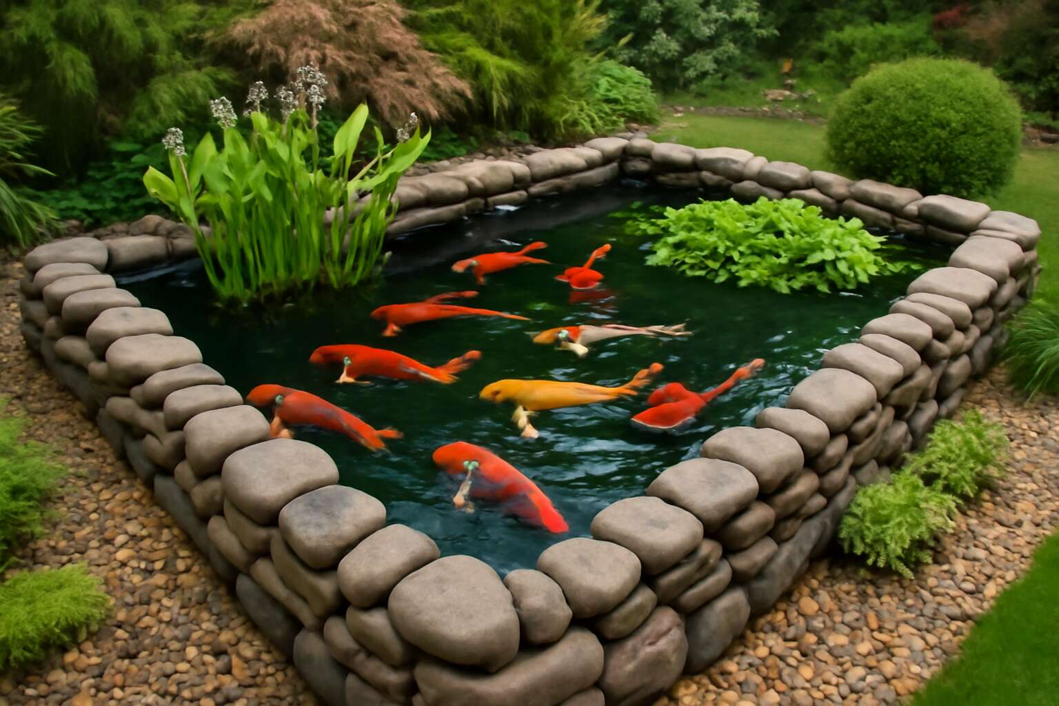 Creating a Stunning Koi Pond Above Ground: Tips for Beginners and ...